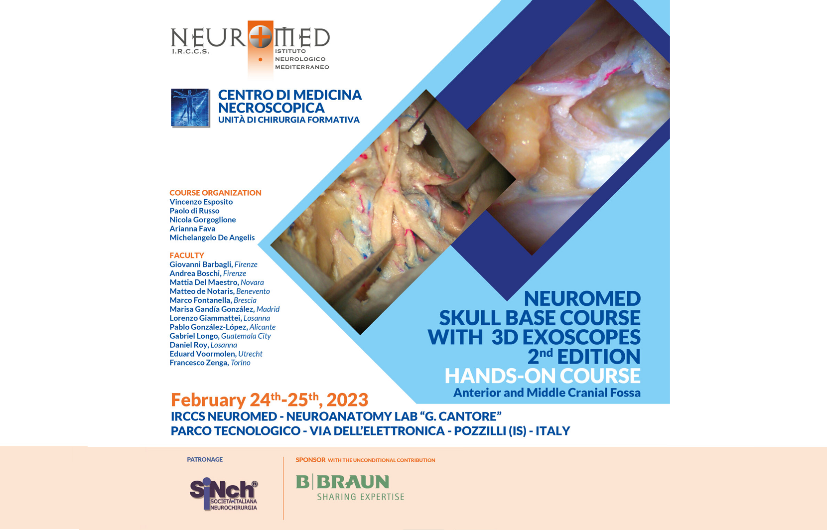 NEUROMED SKULL BASE COURSE WITH 3D EXOSCOPES 2nd EDITION HANDS-ON ...